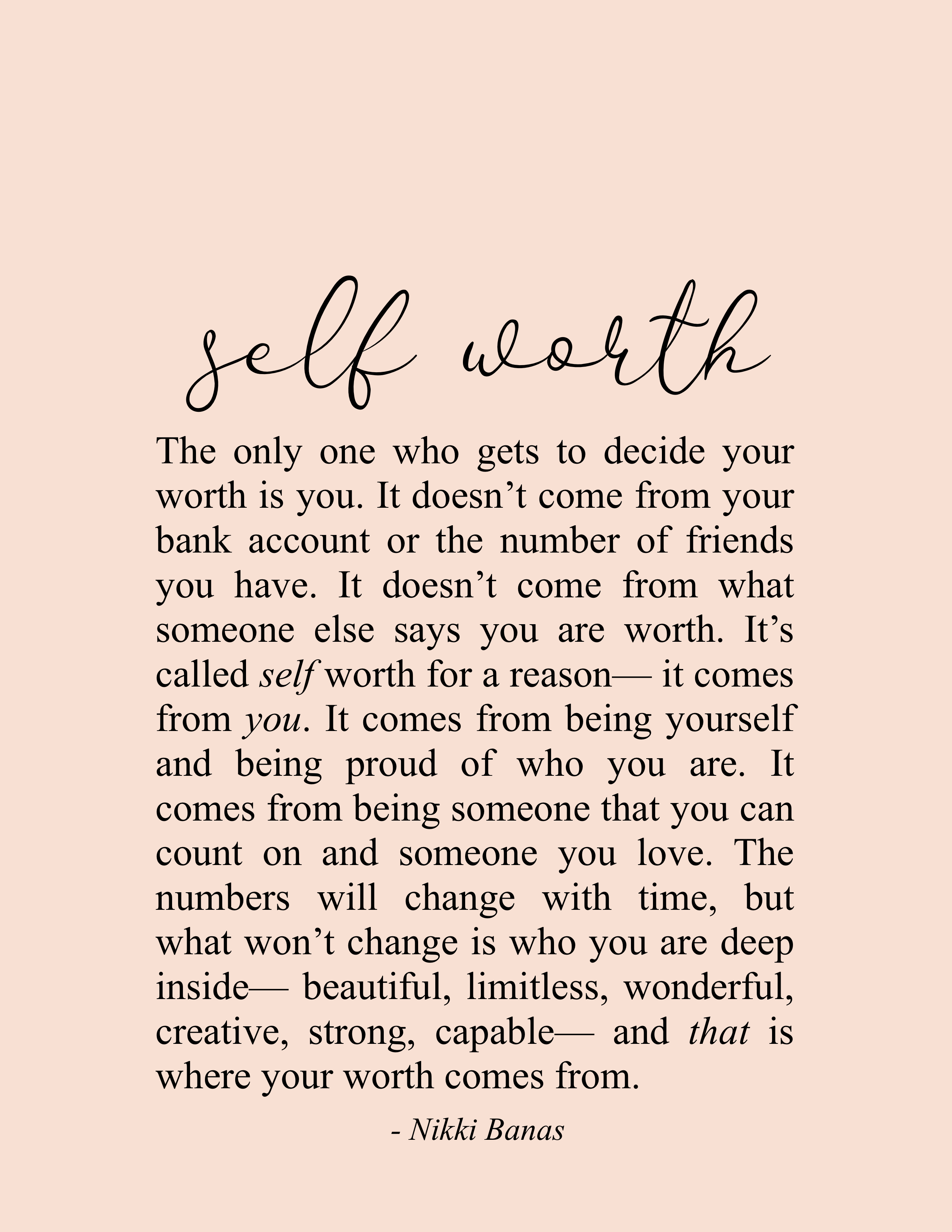 Self Worth – JOURNEY TO SELF